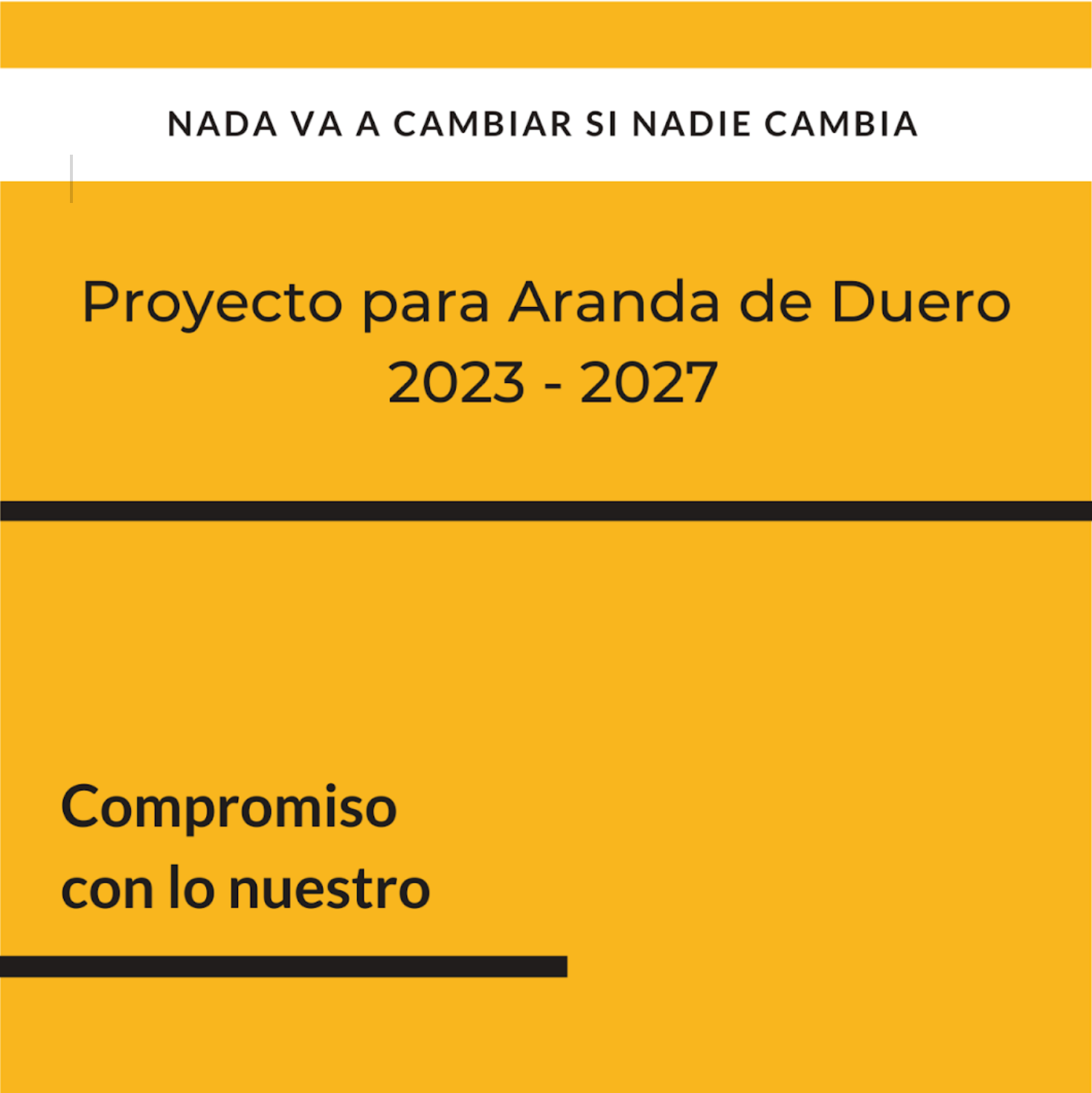 Programa electoral 2023 – 2027 - SENTIR ARANDA